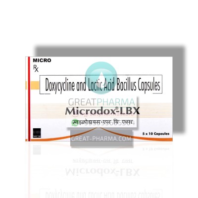 Microdox-LBX Capsule with Doxycycline 100mg, buy online, OTC, cheap ...